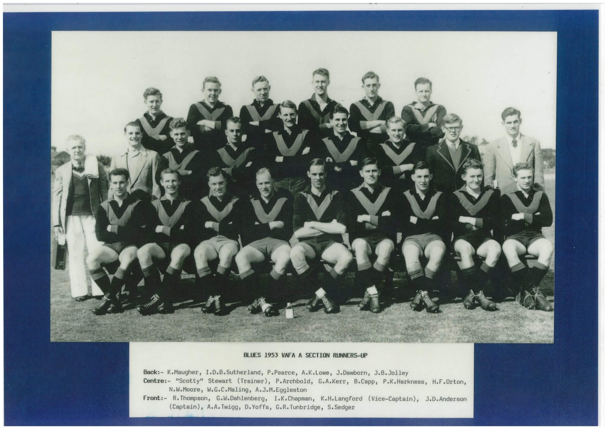 Team Photos – pre 1970 – University Blues Football Club