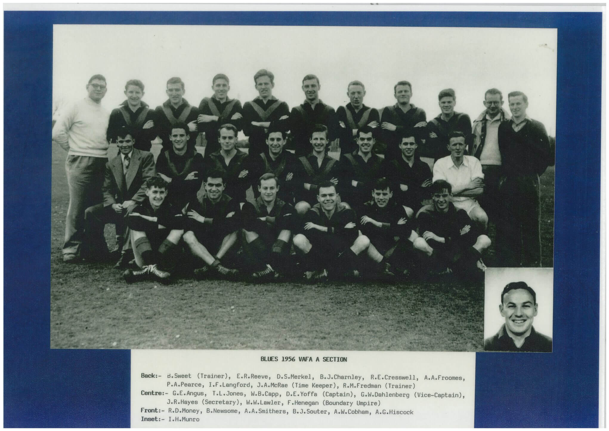 Team Photos – pre 1970 – University Blues Football Club