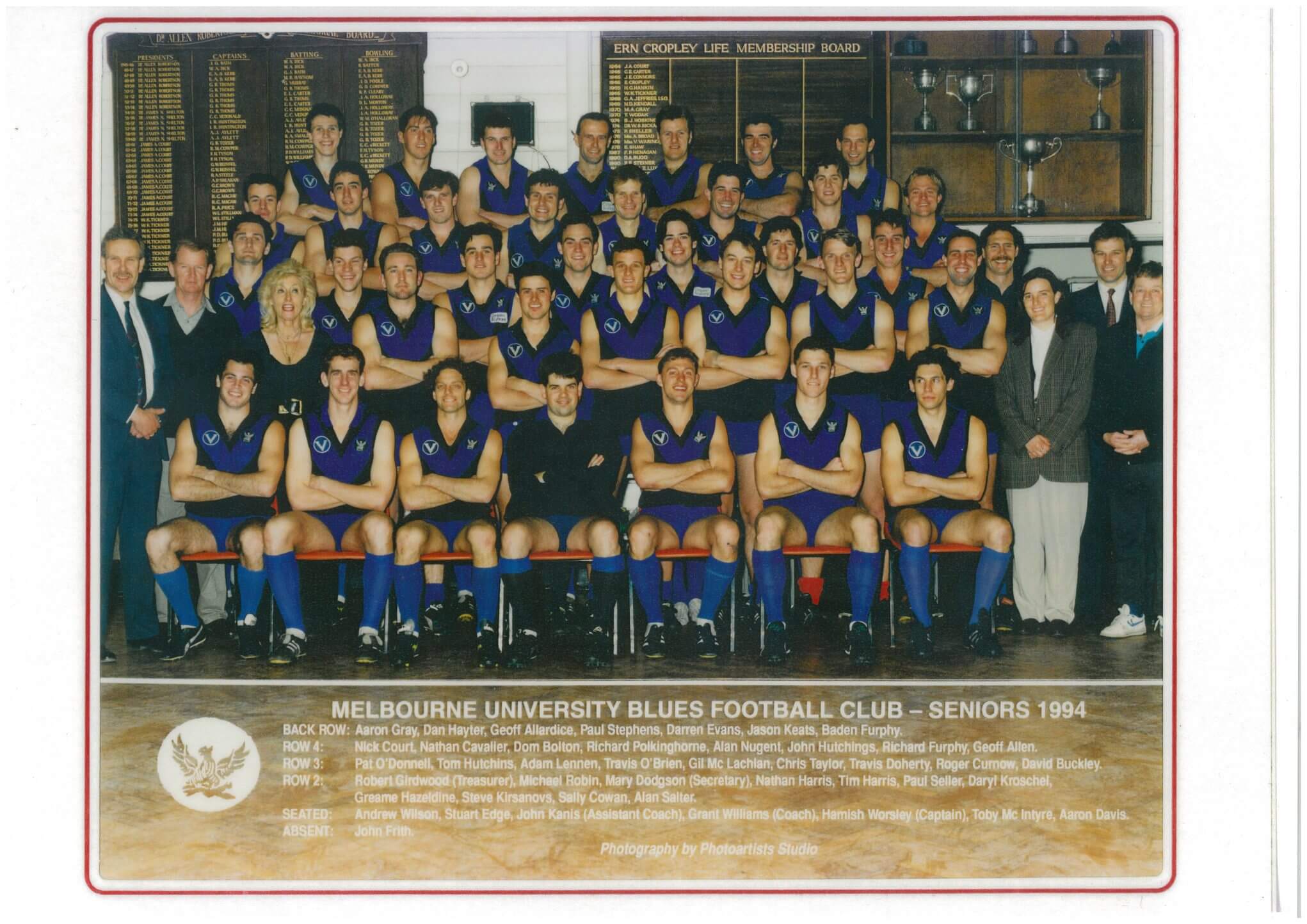 Team Photos – 1991 to 2000 – University Blues Football Club